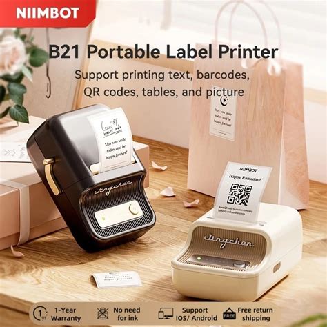 Nimbot B21s Inkless Label Printer Portable Bluetooth Thermal Printer