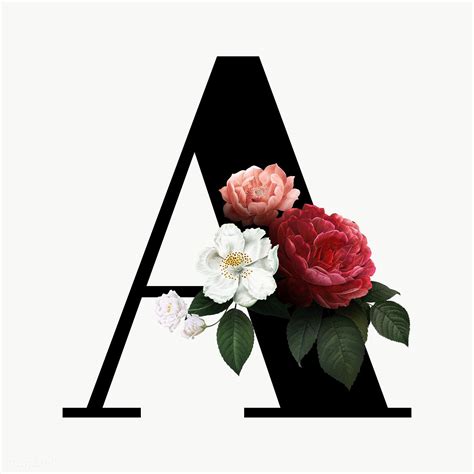 Letters With Flowers Font Letters