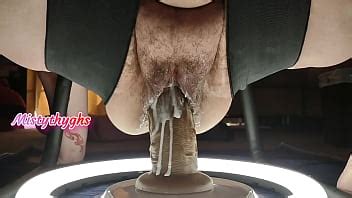 Bbw Slut Mistythyghs Squatting On Bbc Toy Xnxx Com