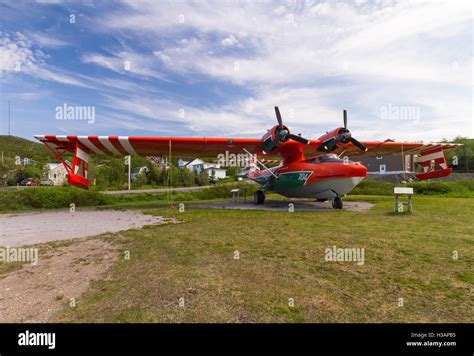 A Decommissioned Canso Water Bomber In Memorial Park St Anthony