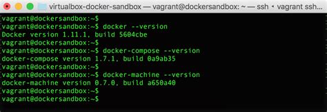 Deploying A Docker Sandbox Using Vagrant And Virtualbox