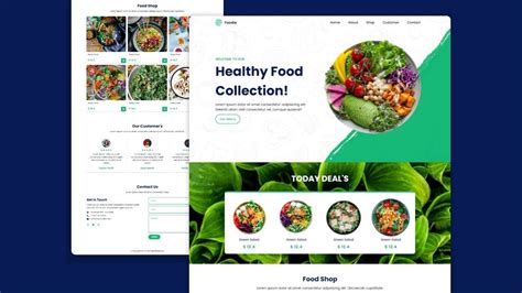 Create A Responsive Foodrestaurant Website With Html Css And Javascript