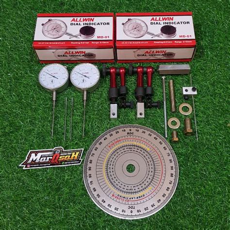 Dial Test Indikator Dial Set Dudukan Busur Dan Pangkon Dudukan Top Piston Marqsah Racing