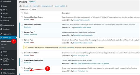 Installation Of Groovy Menu Groovy Mega Menu Plugin For Wordpress