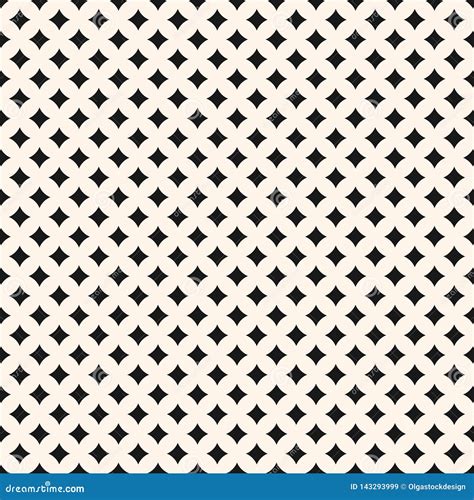 Vector Geometric Seamless Pattern With Small Rhombuses Curved Diamond