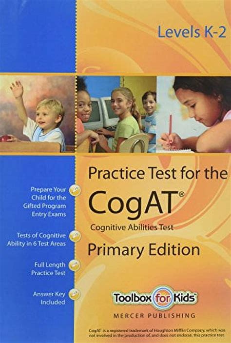 Pre Owned Practice Test For The Cognitive Abilities Test CogatÂ® Primary Edition Levels K 2