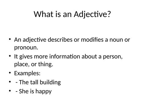Difference Between Adjective And Adverb Pptx