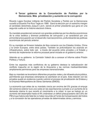 Chile La Patria De Unos Pocos Pdf
