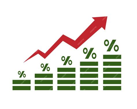 Premium Vector Graph Showing Increase In Inflation Growth