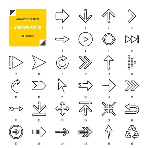 화살표 평선 웹 아이콘 프리미엄 벡터