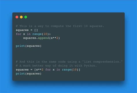List Comprehensions Are One Of The Most Elegant Features Of Python I Understand They Look Weird