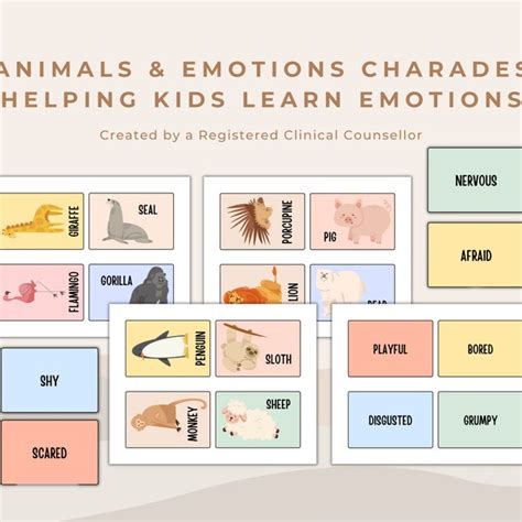 Emotion Charades Etsy