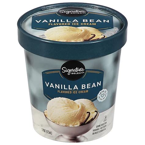 Signature Select Ice Cream Vanilla Bean 1 Pt 1 Pt Safeway