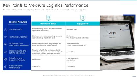 Optimizing Logistics Management Process Key Points To Measure Logistics