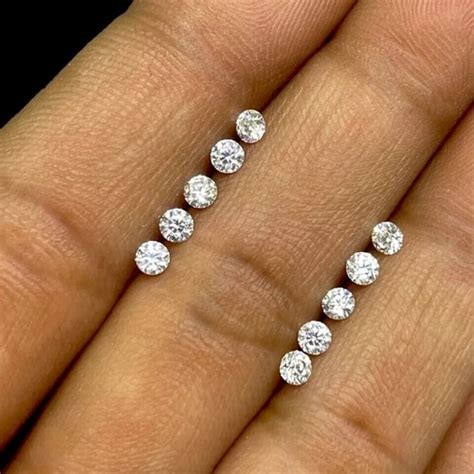 Natural White Diamond 3 Mm Round Cut Vvs1 D Grade Lot Of 10pcs