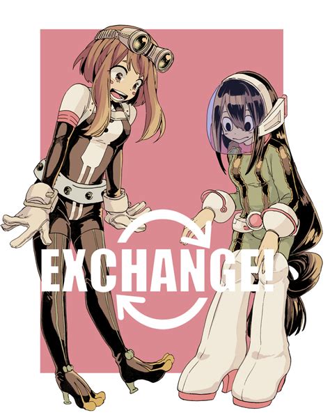 Uraraka Ochako And Asui Tsuyu Boku No Hero Academia Drawn By Unomi