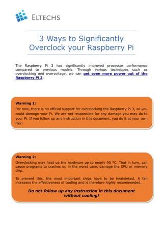 Overclocking Raspberry Pi Ulimate Guide PDF