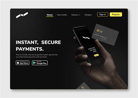 Payment System App Website Landing Page UI On Behance