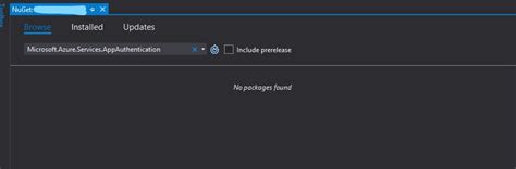 C Unable To Find Microsoft Azure Services AppAuthentication On NuGet Packages Stack Overflow