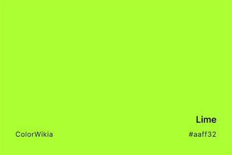 142 Shades Of Lime Color