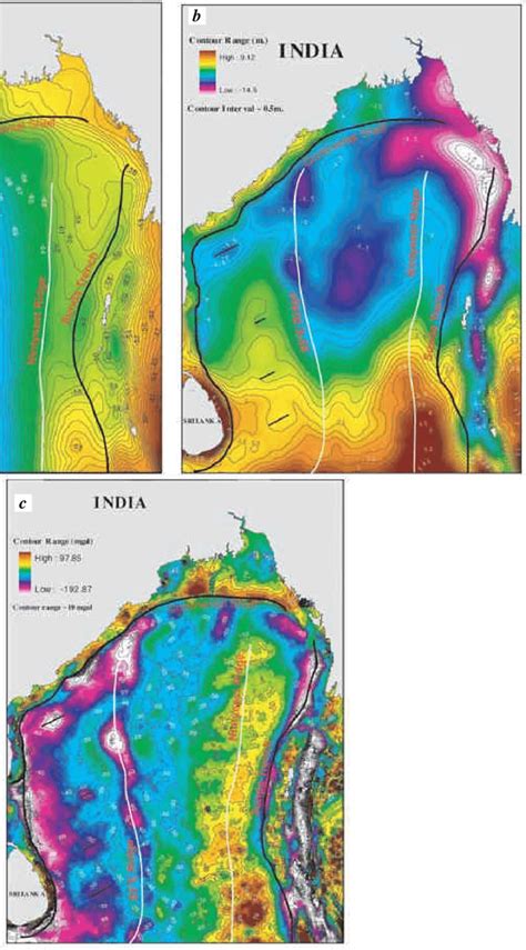 Geoid Data A Residual Geoid Anomaly B And Free Air Gravity Anomaly Download Scientific