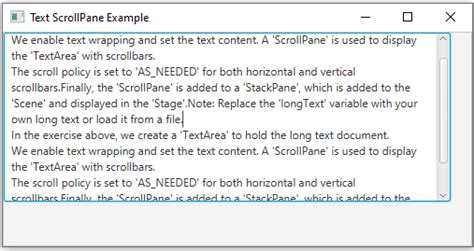 Javafx Text Scroll With Scrollpane