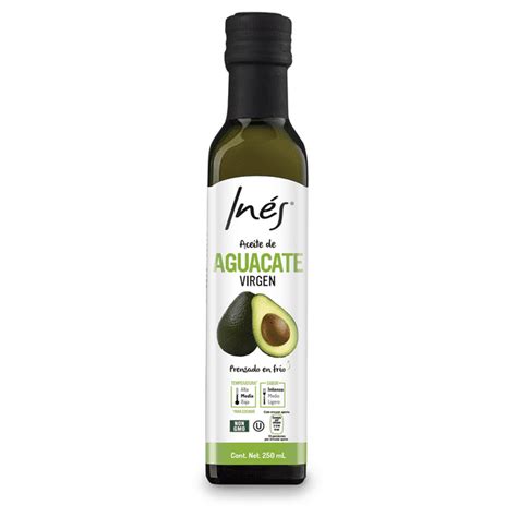 Aceite De Aguacate Virgen Prensado En Frío 250ml Ines Keto Non Gmo