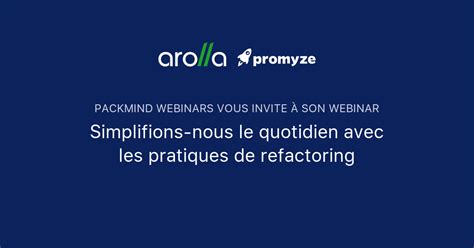 Simplifions Nous Le Quotidien Avec Les Pratiques De Refactoring Packmind Webinars