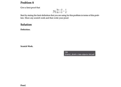 solved problem 8 give a limit proof that 3x 2 1 lim 1 2
