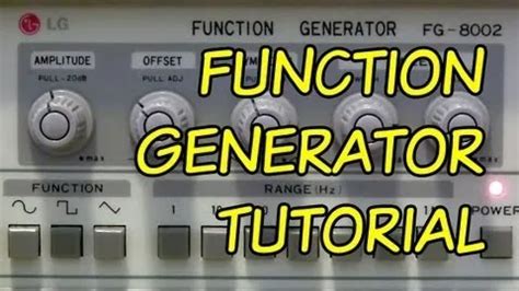 How To Use A Function Generator To Make Waveforms For Electronics Projects Hacks Mods
