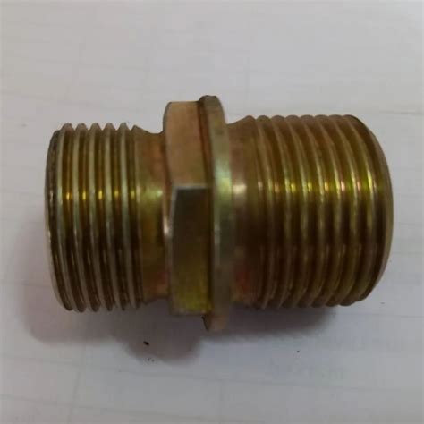 12 Inch Length Threaded Golden Brass Thread Nipple At ₹ 55piece