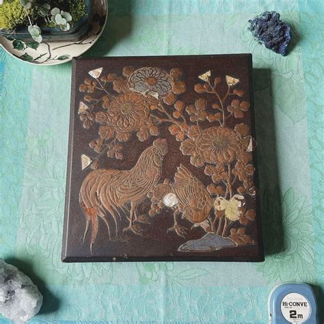 江戸期 漆器 螺鈿 金彩 尾形光琳 硯箱 メルカリ