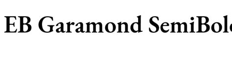 Eb Garamond Semibold Font
