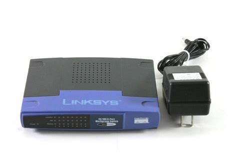Cisco Linksys Ezxs88w 8 Port 10100 Mbps Ethernet Network Workgroup Switch