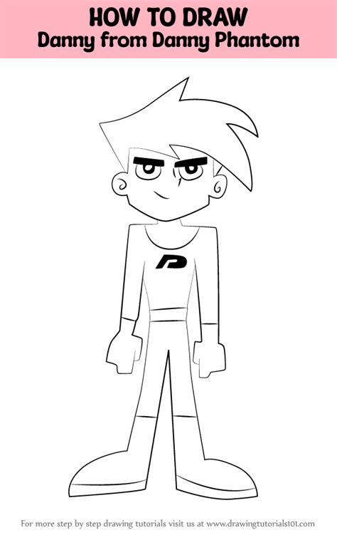 How To Draw Danny From Danny Phantom Danny Phantom Step By Step DrawingTutorials Com
