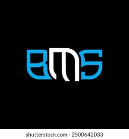 Bms Logo Design Bms Simple Modern Stock Vector Royalty Free