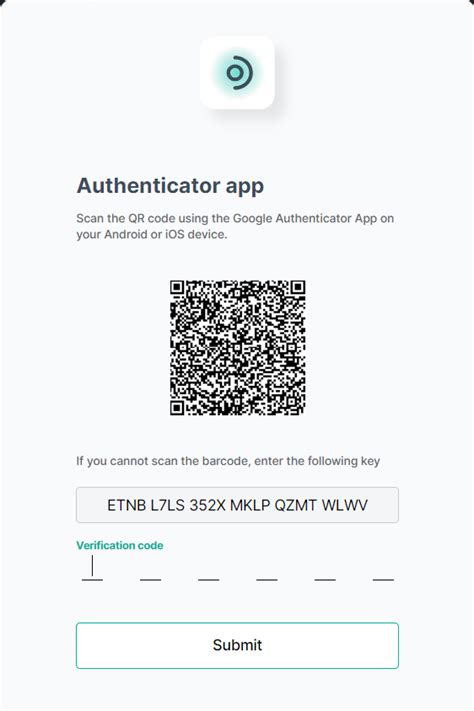 Configuring Authenticator App Verification Code