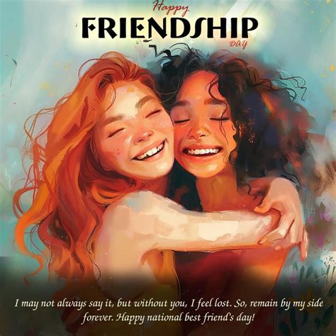 Best Friends Celebrating Friendship Day Joyful Celebration Poster