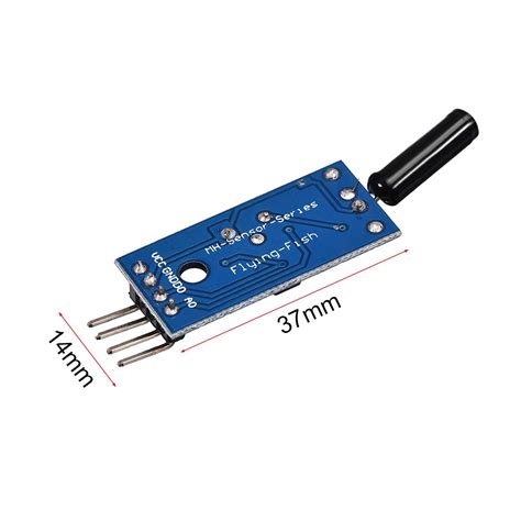 Uxcell High Sensitive Vibration Switch Sensor Module Sw 18010p Normally Open Alarm Sensor Module