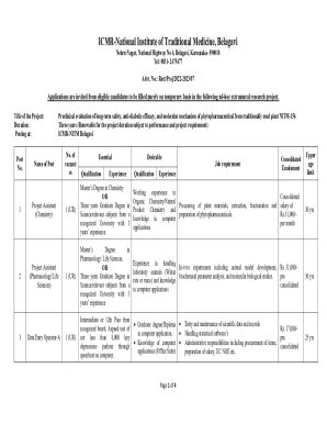 Fillable Online Babe Of Traditional Medicine ICMR National Institute Of Fax Email Print