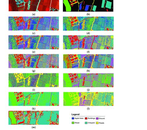 The Trento Data A Hsi B Ground Truth And Clustering Maps