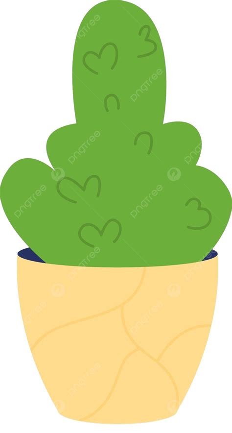 Compact Workspace Plant In Semiflat Vector Design Illustration Simple Object Vector