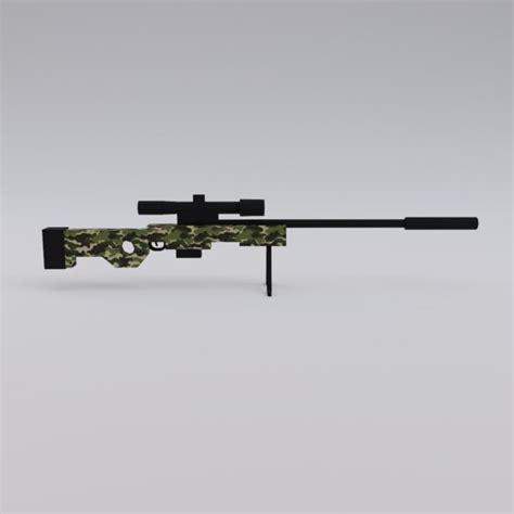 Kritrim Vault AWM Sniper Rifle D Model