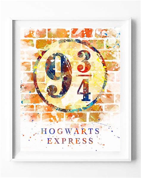 Harry Potter Print Hogwarts Express Platform 9 34