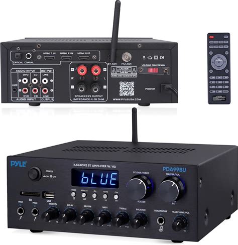 Pyle Wireless Bluetooth Audio Power Amplifier 300w 4
