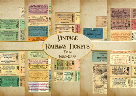 Vintage Train Ticket