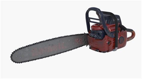 Chainsaw Animated Lowpoly Free 3d Model Obj Dae Blend Fbx Free3d