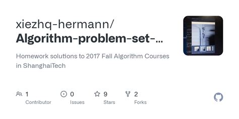 Github Xiezhq Hermannalgorithm Problem Set Solution Homework Solutions To 2017 Fall