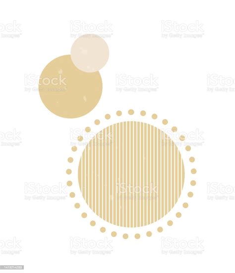 Boho 스타일의 기하학적 디자인 요소 질감이 있는 추상적인 모양 중립 테라코타 벽 장식 표지 인쇄 카드 브랜딩 디자인 0명에 대한 스톡 벡터 아트 및 기타 이미지 Istock
