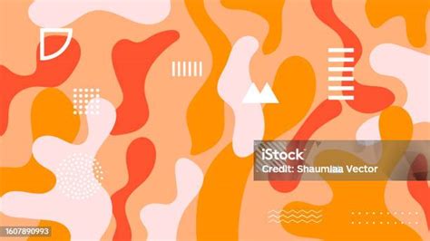 기하학적 요소 디자인이 있는 현대적인 액체 그라데이션 추상적인 배경 3차원 형태에 대한 스톡 벡터 아트 및 기타 이미지 3차원 형태 가상현실 고객 참여 Istock
